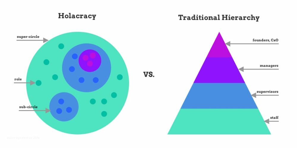 I unknowingly built a Holacratic, hierarchy-less business. Here's why.
