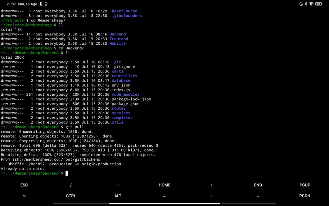 Developing on an Android Tablet